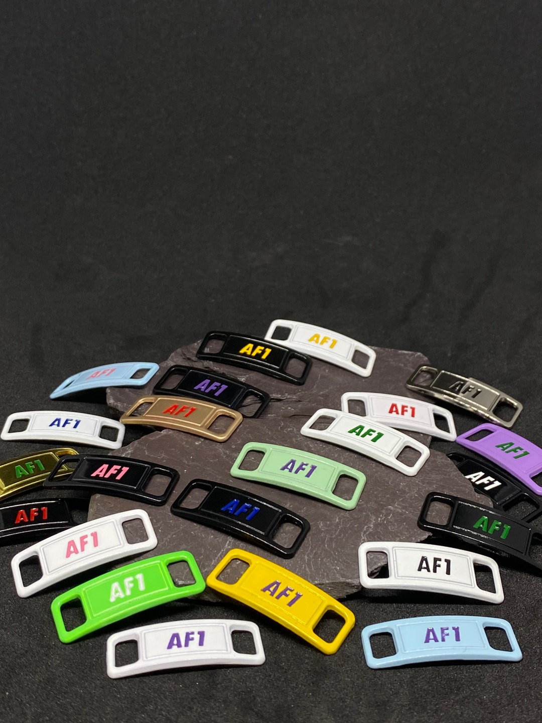 Custom Diamond Metal AF1 Air Force One Lace Tag Lock Dubrae Buckle ...