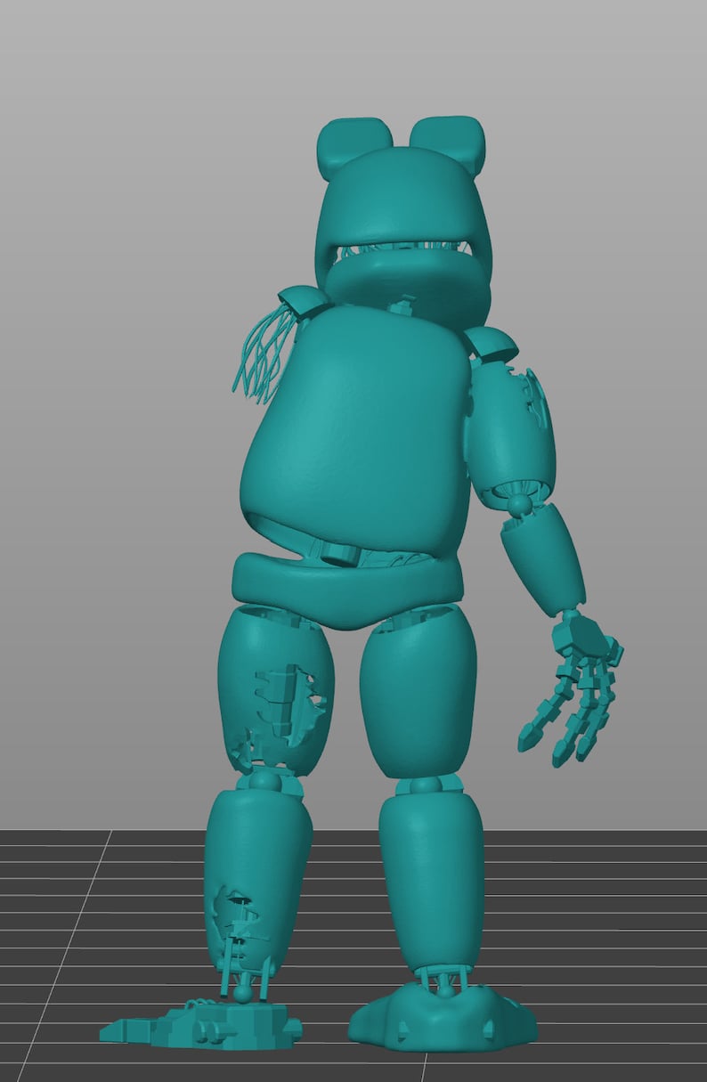 Withered Bonnie Five Nights at Freddy's FNAF / Animatronic STL Files for 3D Printing / 3D Model ...