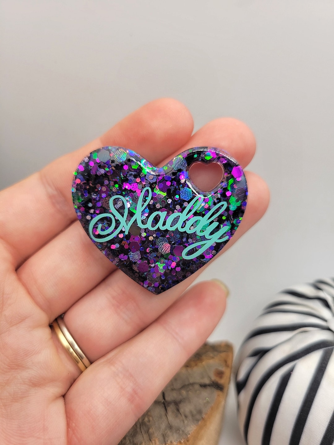 Add Name/text to Heart Badge Reel (ADD-ON for Badge Buddy Order) - Etsy