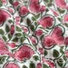 Pink Floral Block Print Fabric, Indian Hand Block Printed 100% Cotton ...