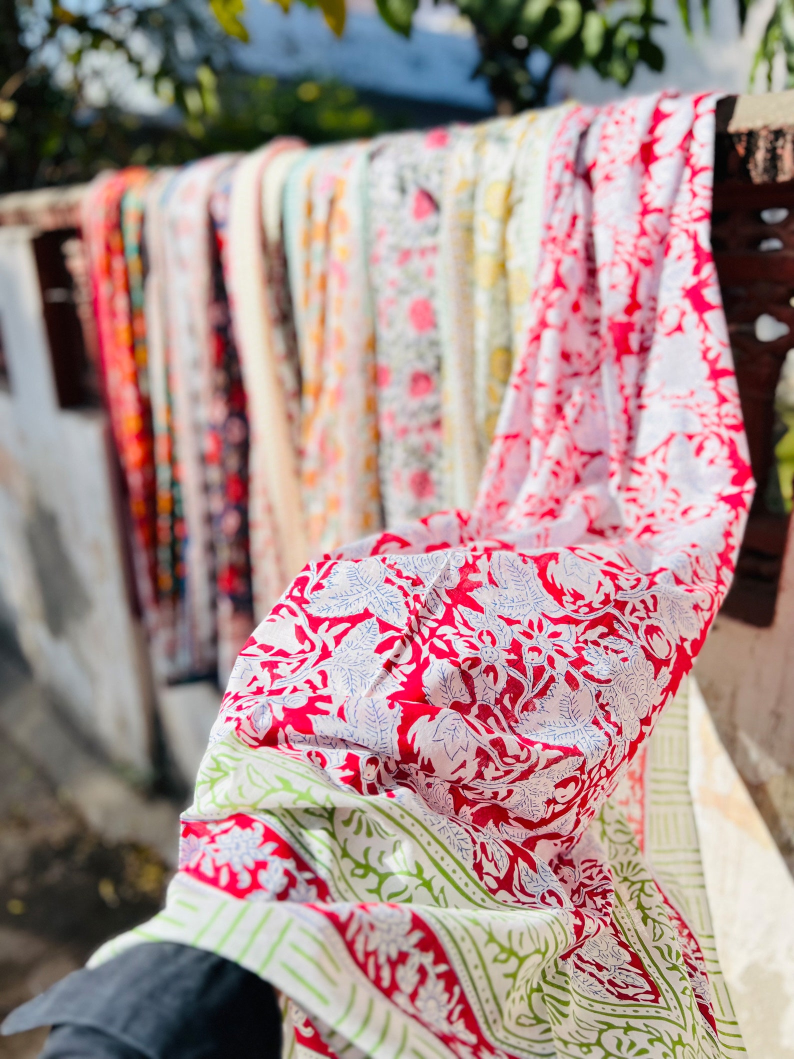 Sarong Beach Wrap, Beach Cover Up, Indian Hand Block Print Pareo ...