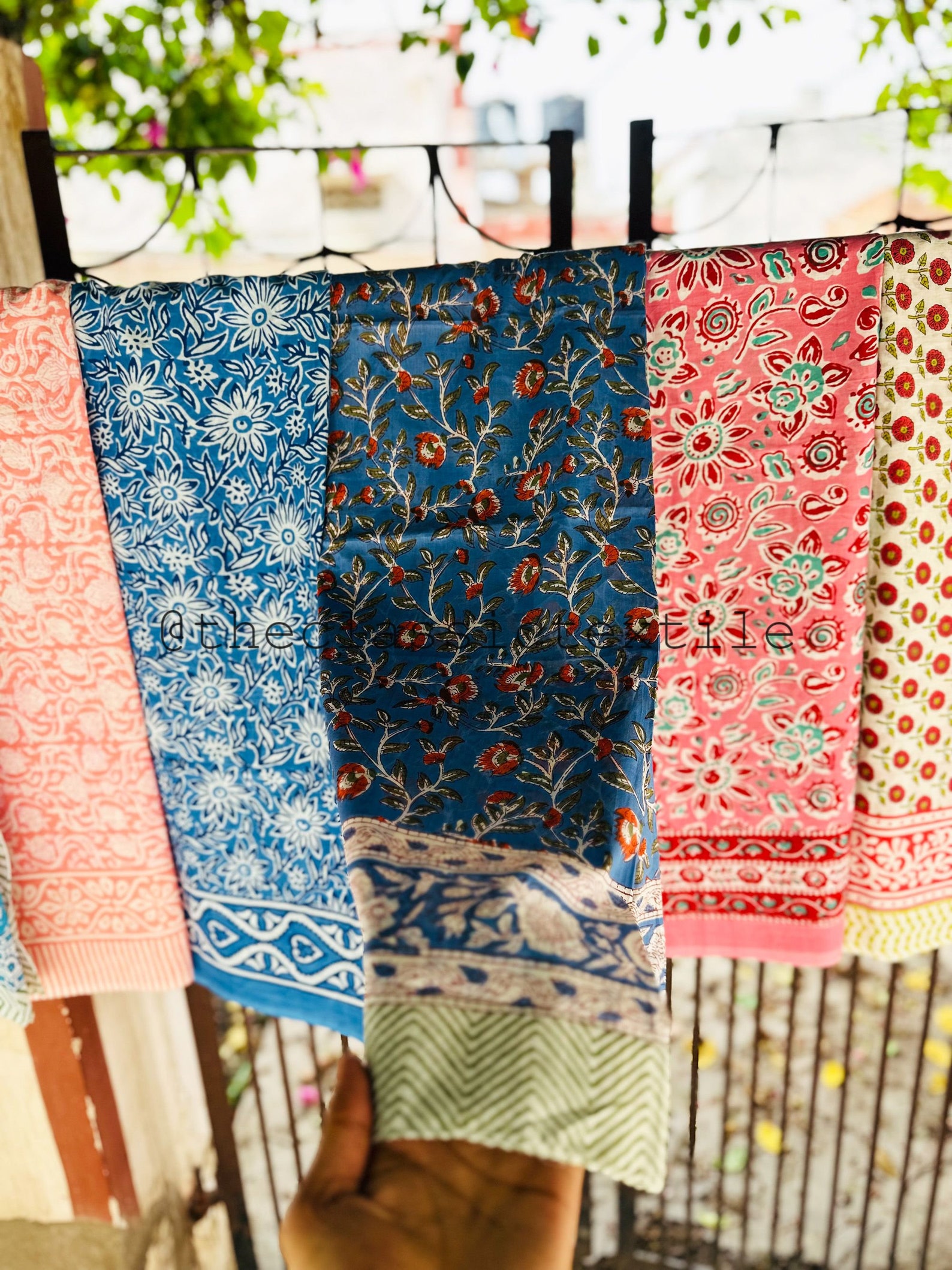 Soft Summer Pareo Indian Hand Block Print Cotton Sarong Assorted Lot ...