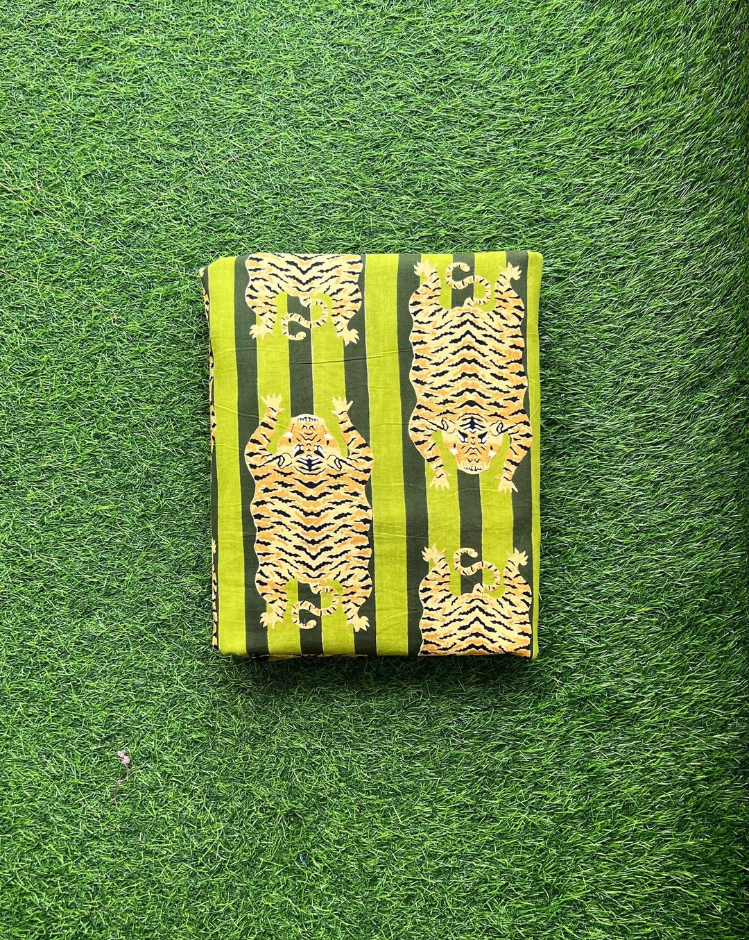 Tiger Print Baumwollstoff, indischer weicher Baumwollstoff, Schneiderei ...