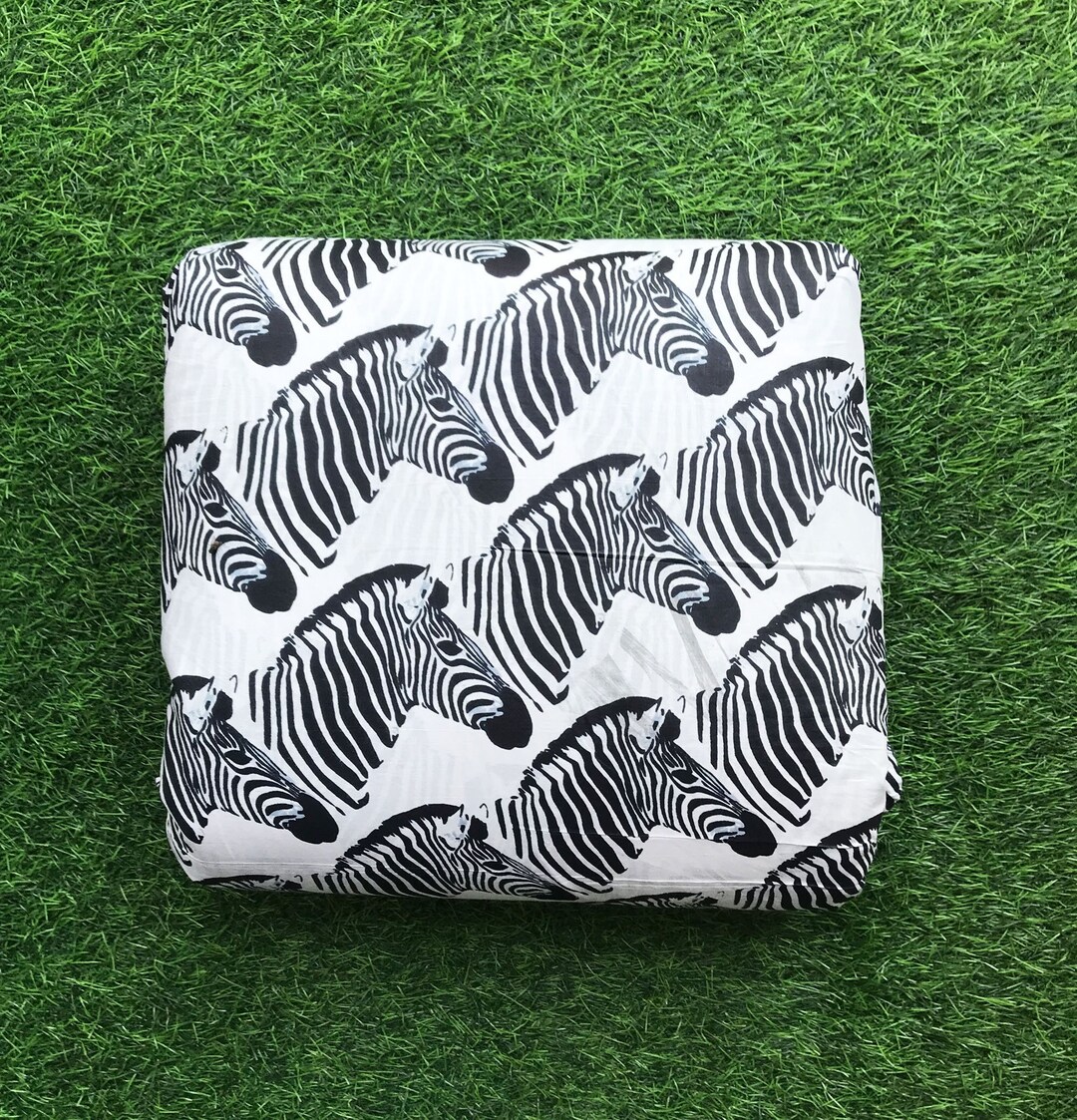 New Zebra Print Fabric, Indian Soft Cotton Fabric by the Yard, Animal ...