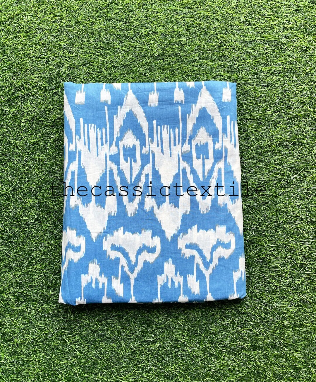 Beautiful Ikat Print Fabric, Indian Cotton Fabric, Printed Fabric ...