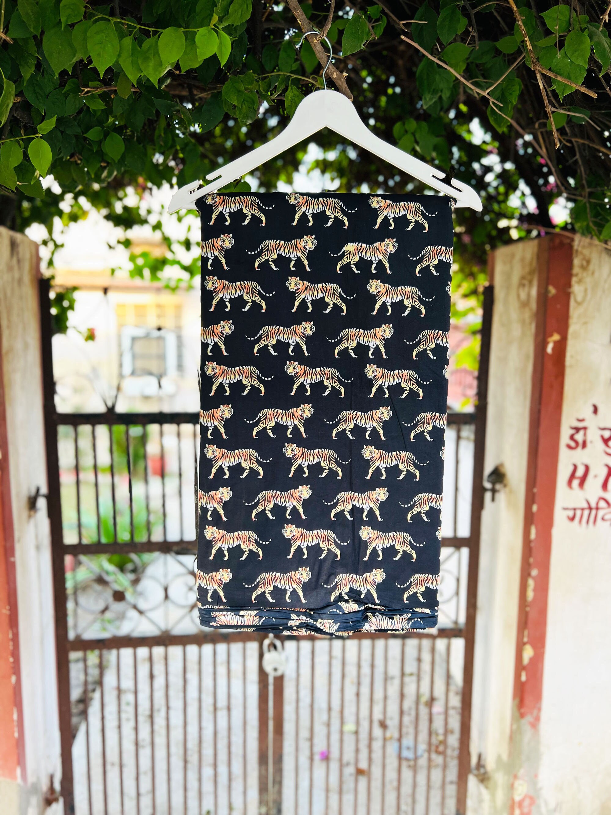New Animal Print Cotton Fabric Indian Soft Cotton Fabric by - Etsy