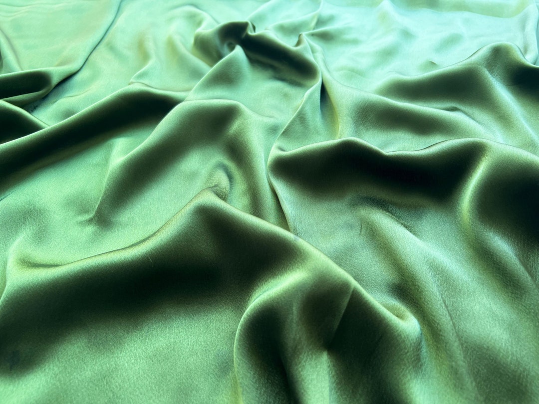 Italy SILK Fabric Satin Stretch 105 Gr/m2 - 24 Momme / Width 140 Cm ...