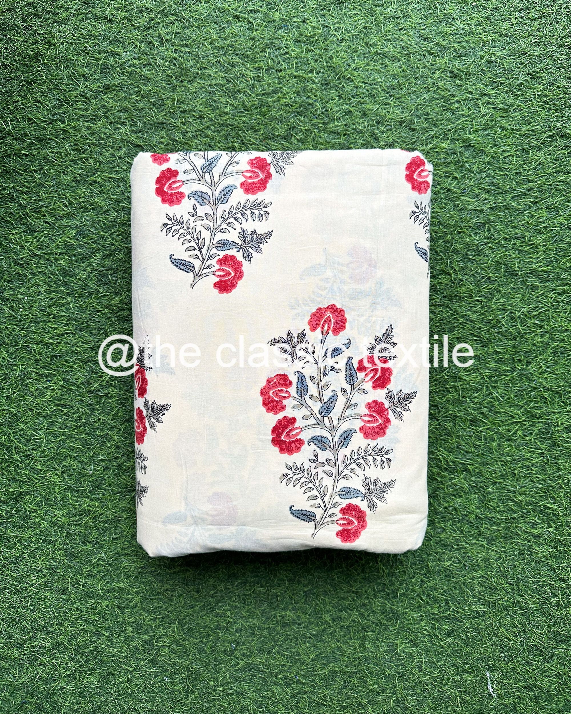 Indian Hand Block Print Fabric Floral Print Fabric Indian - Etsy