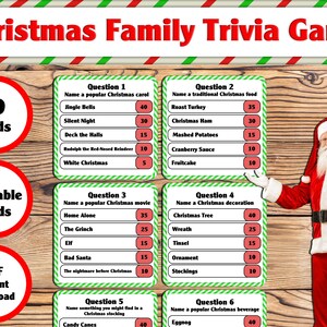 Christmas Feud Trivia Game | Printable Family Christmas Game ...