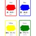 Japanese Colours Flashcards With Worksheets, Bilingual Flashcards ...