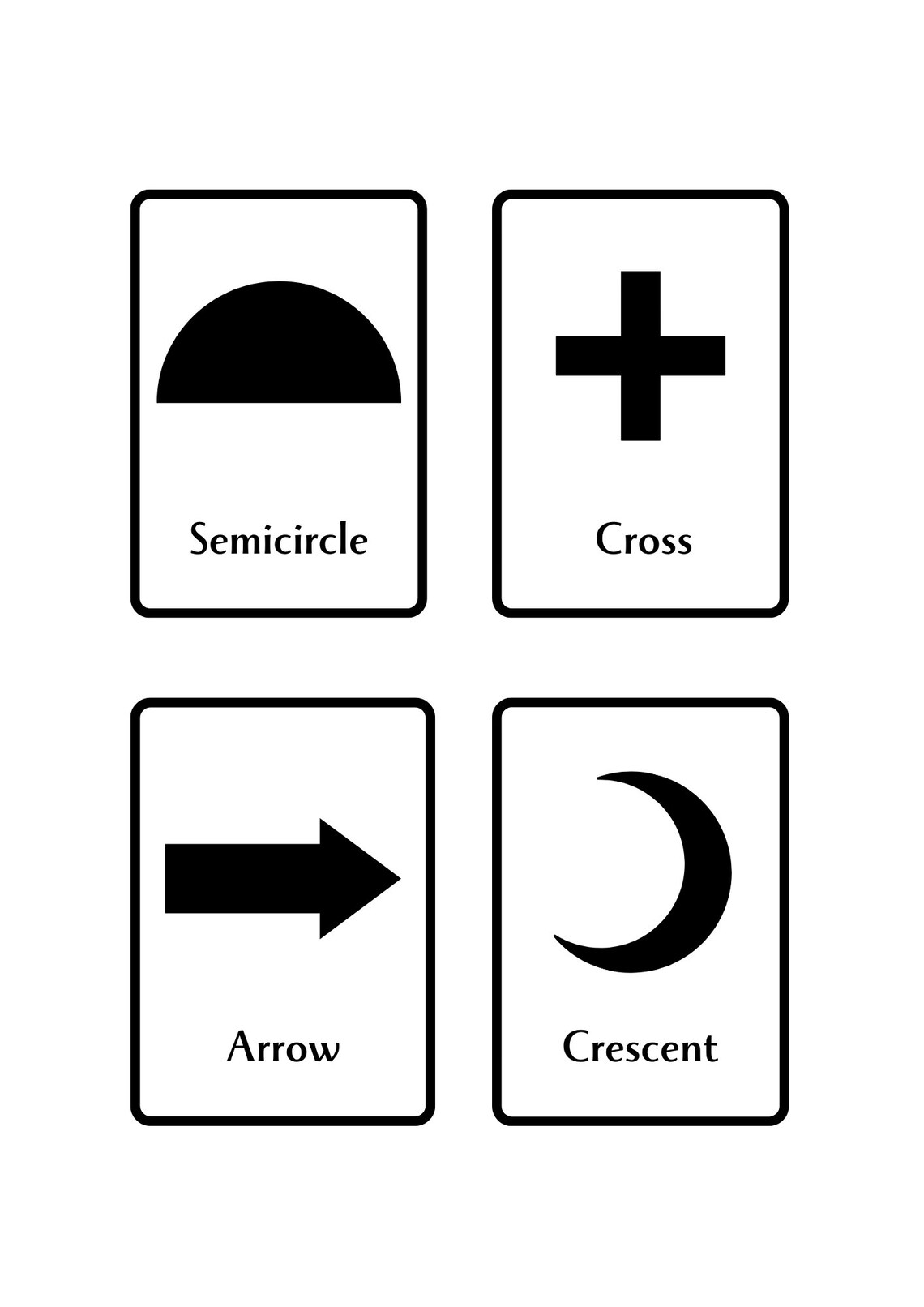 Shapes Flashcards, Digital Download, Montessori Material, Preschool ...