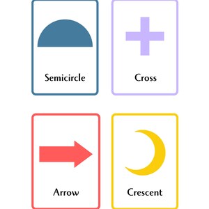 Shapes Flashcards, Digital Download, Montessori Material, Preschool ...