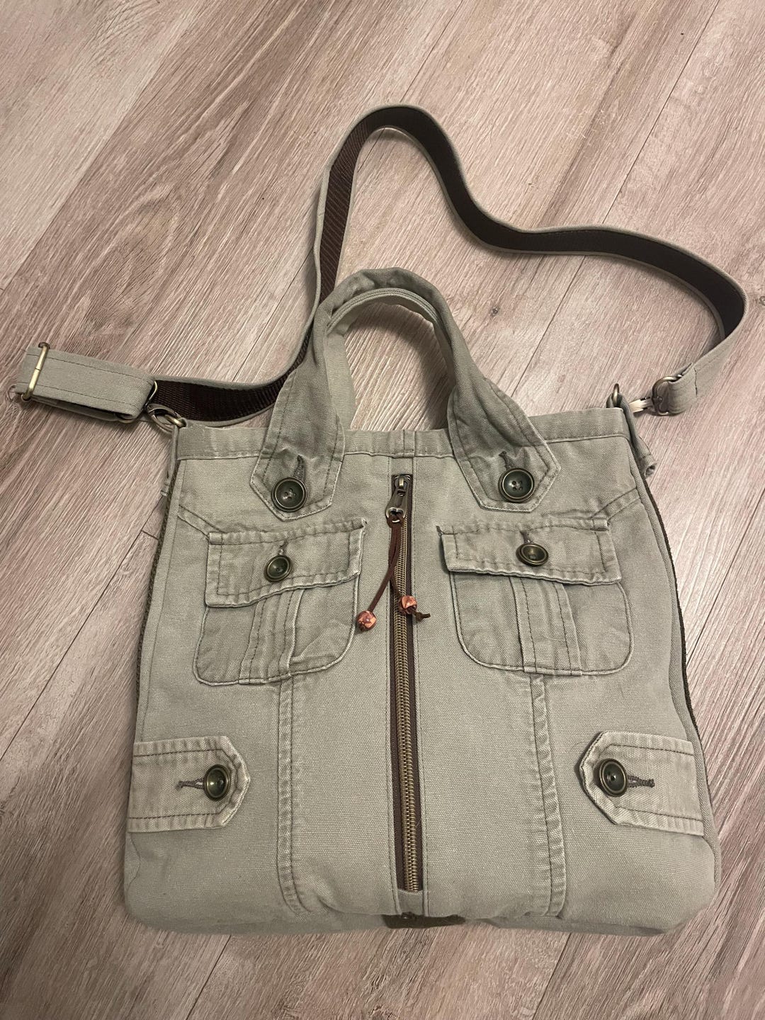 Upcycled Army Green Purse - Etsy
