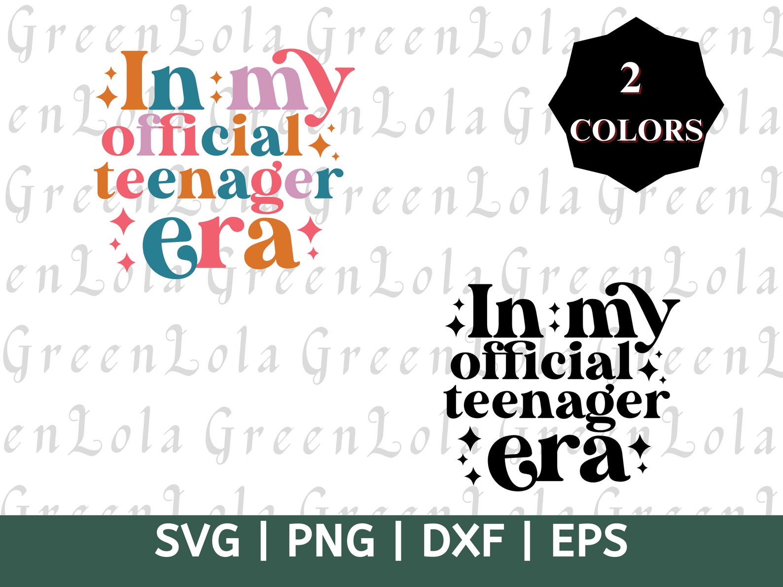 In My Official Teenager Era Svg, 13th Birthday Svg, Birthday Girl Svg ...
