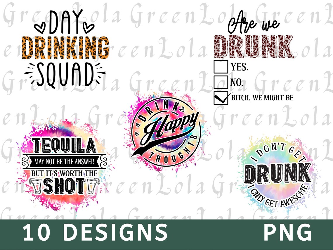 Alcohol PNG, Alcohol Sublimation Designs Bundle, Drinking Png, Wine Png ...