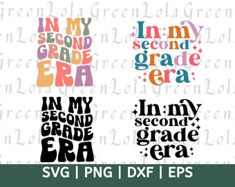 In My Second Grade Era Svg Png, 2nd Garde Era Svg Png, Teacher Gift ...