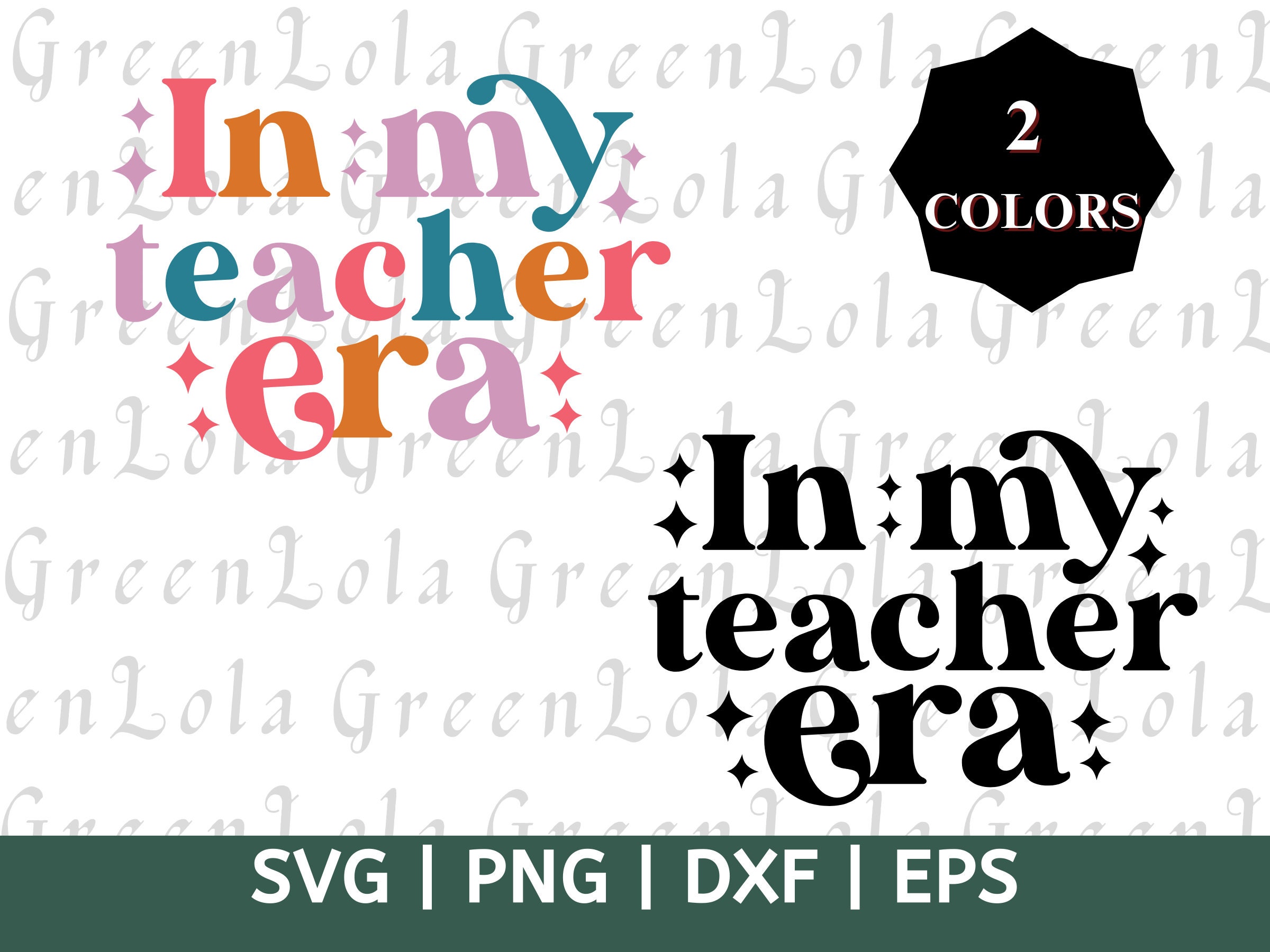 In My Teacher Era Svg, Teacher Era Svg, 1st Grade Era Svg, Kindergarten ...