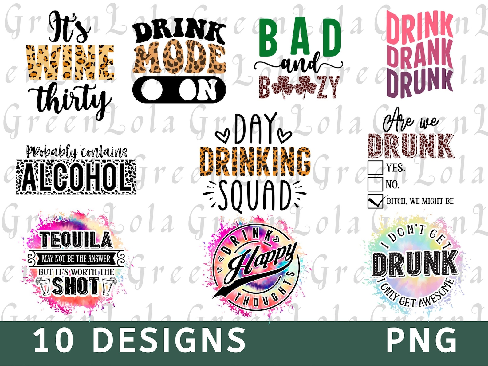 Alcohol PNG, Alcohol Sublimation Designs Bundle, Drinking Png, Wine Png ...