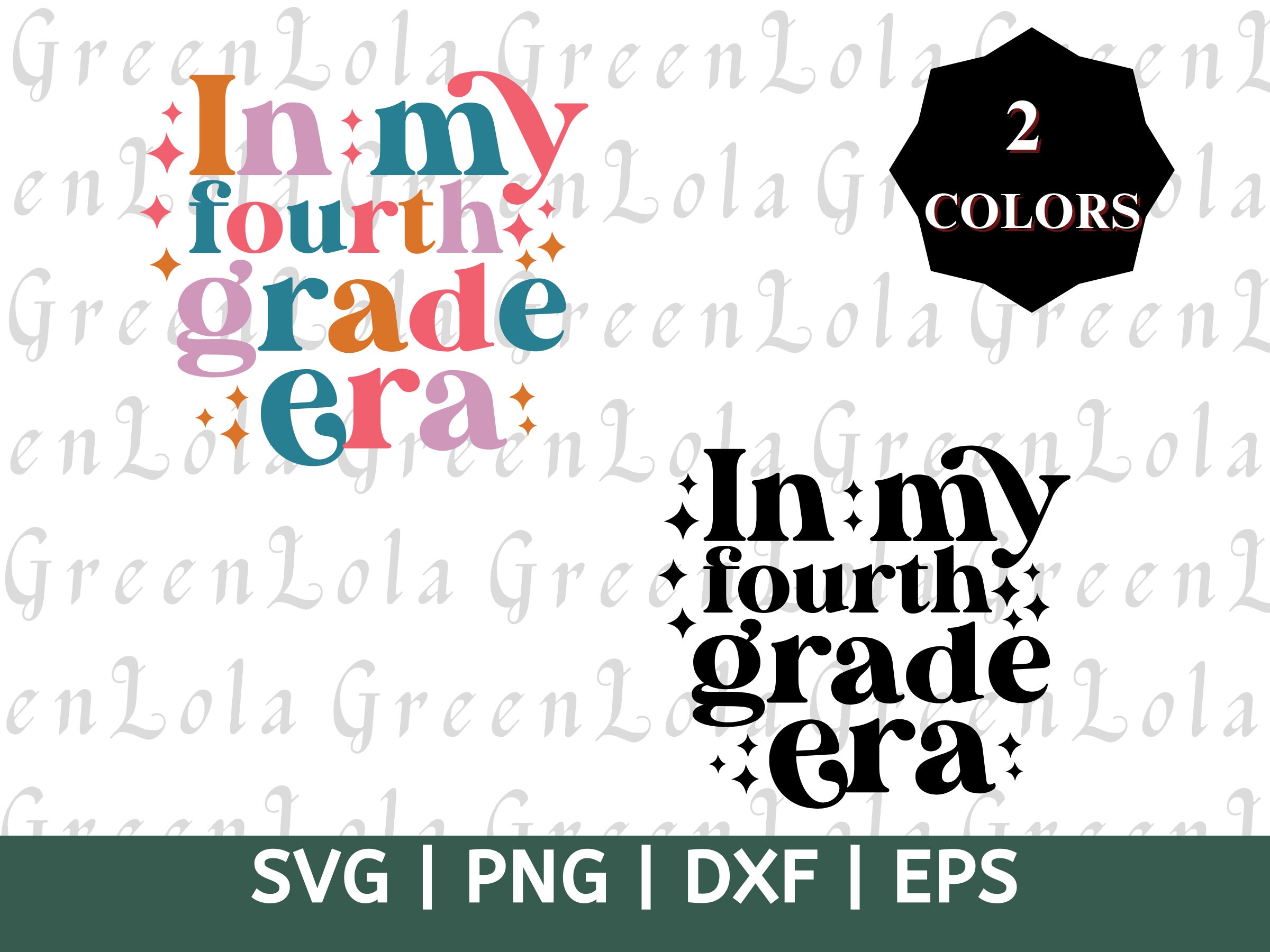 In My Fourth Grade Era Svg in My 4th Grade Era Svg Png - Etsy