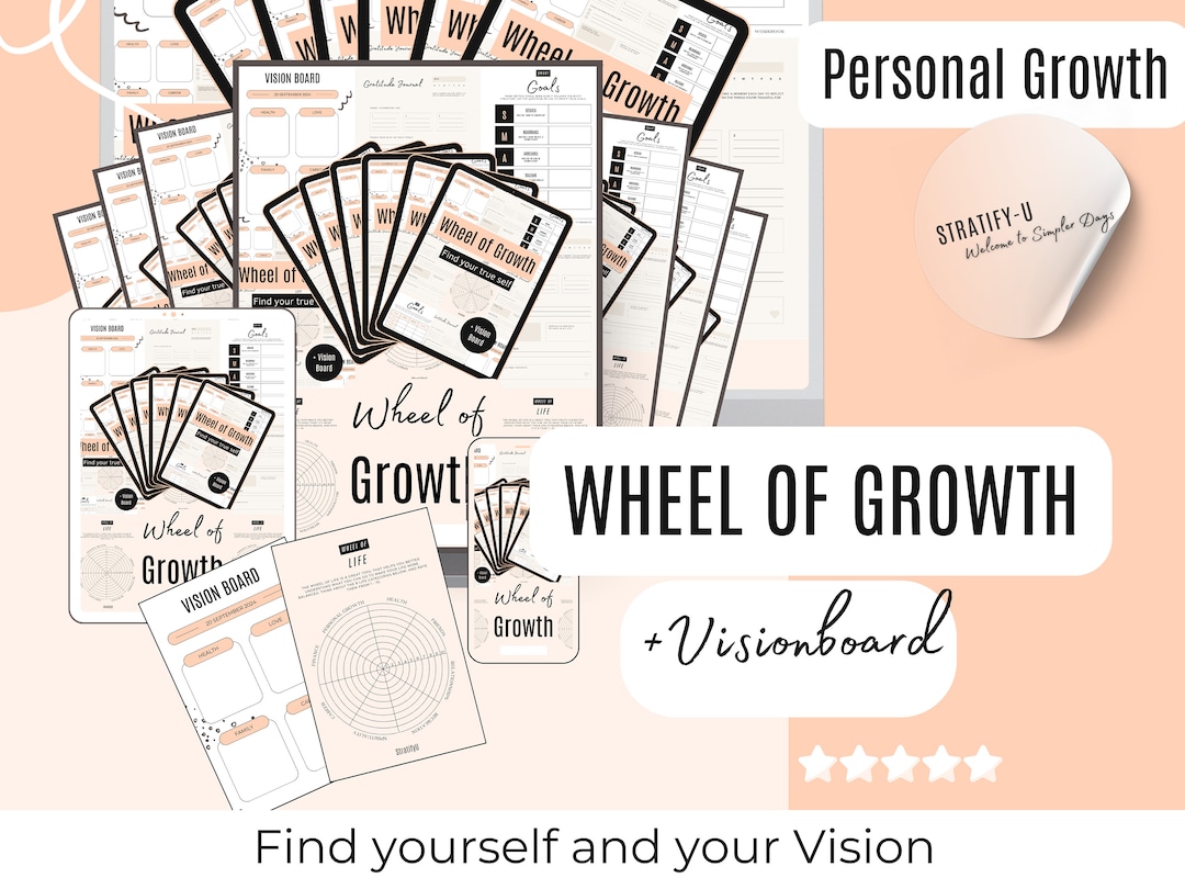 Transformative Wheel of Growth: Comprehensive Personal Development Tool ...