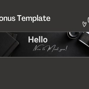 Professional Black Color Linkedin Banner Template Canva - Etsy