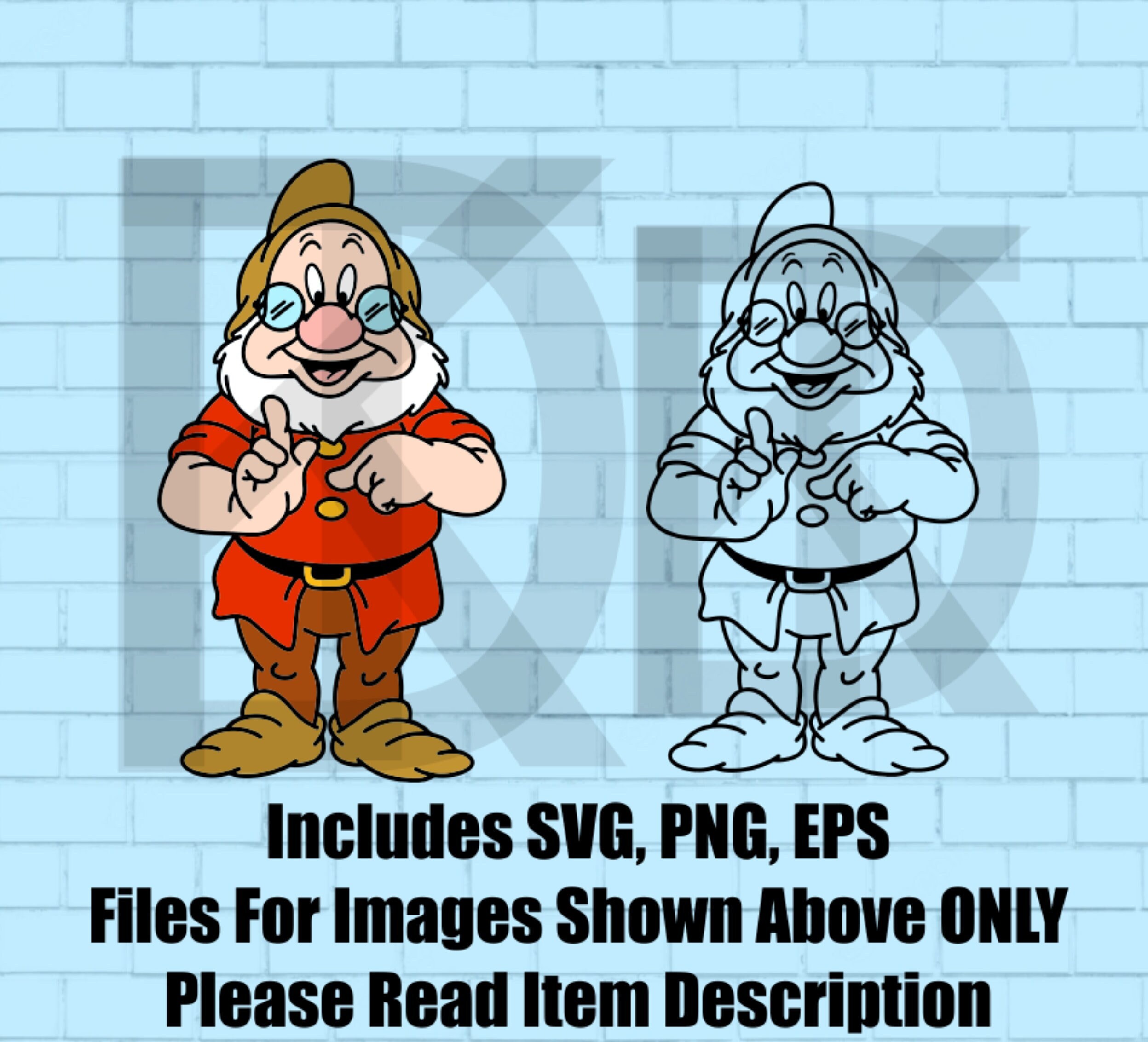 Doc Dwarf Seven Dwarves SVG, EPS, PNG File Cricut, Digital, Printable ...