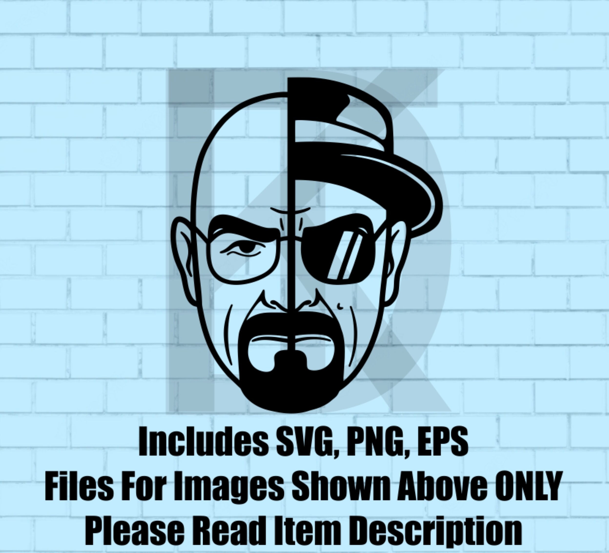 Walter White Heisenberg Breaking Bad Tv Show SVG, EPS, PNG File Cricut ...