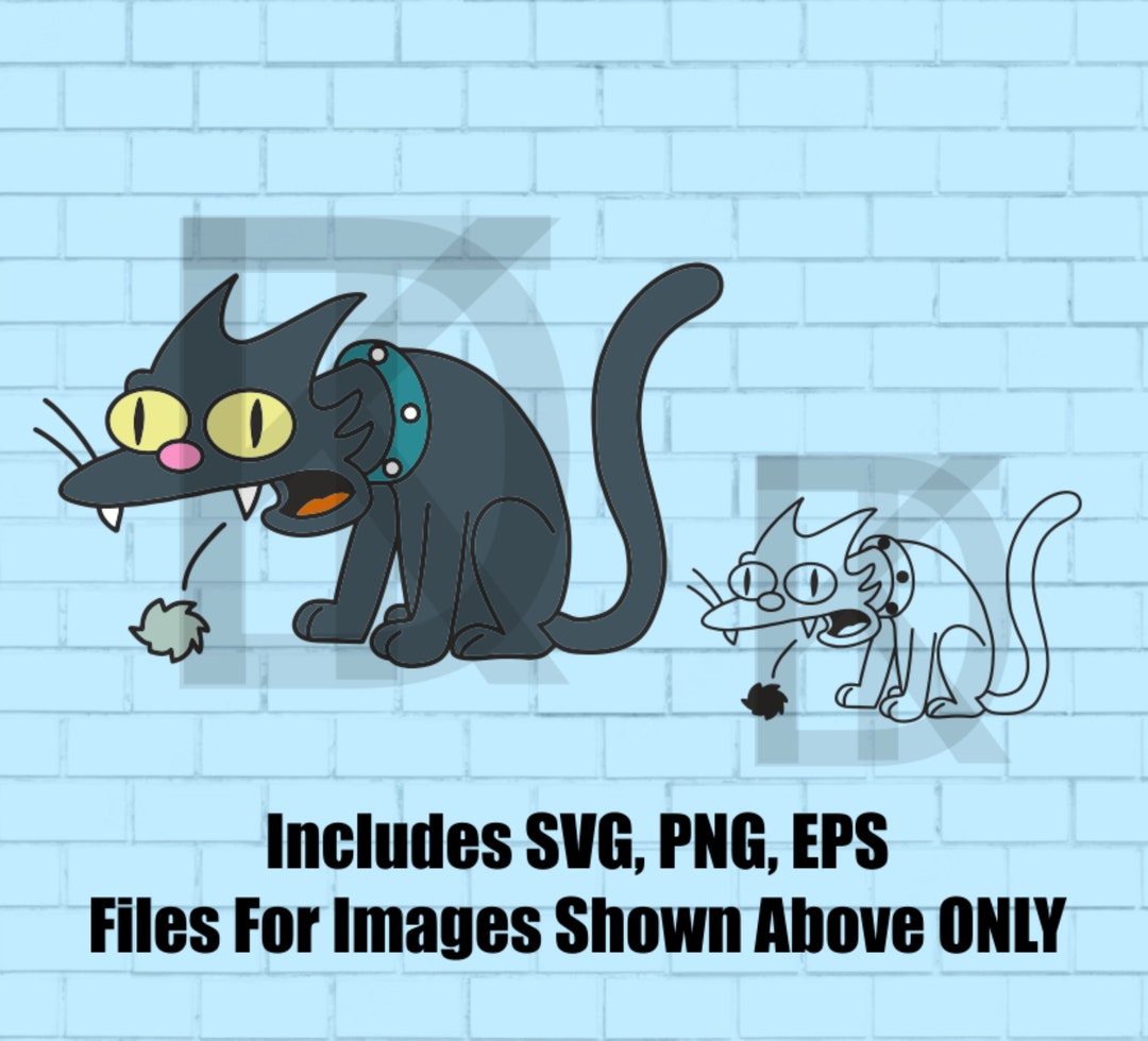 Snowball Simpson Cat SVG, EPS, PNG File Cricut, Digital, Printable - Etsy