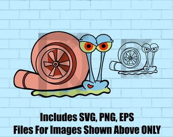 Gary Snail Turbo Svg - Etsy