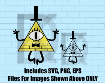 Bill Cypher Gravity Falls Cartoon SVG, EPS, PNG File Cricut, Digital ...
