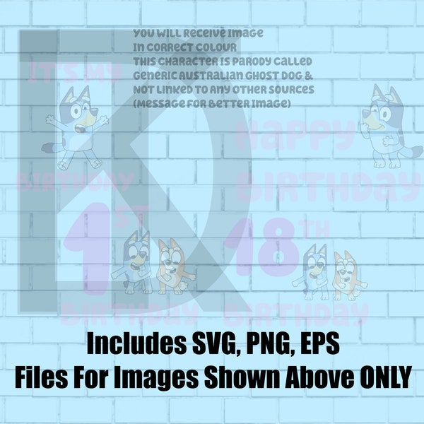 Ghost Bluey Svg - Etsy