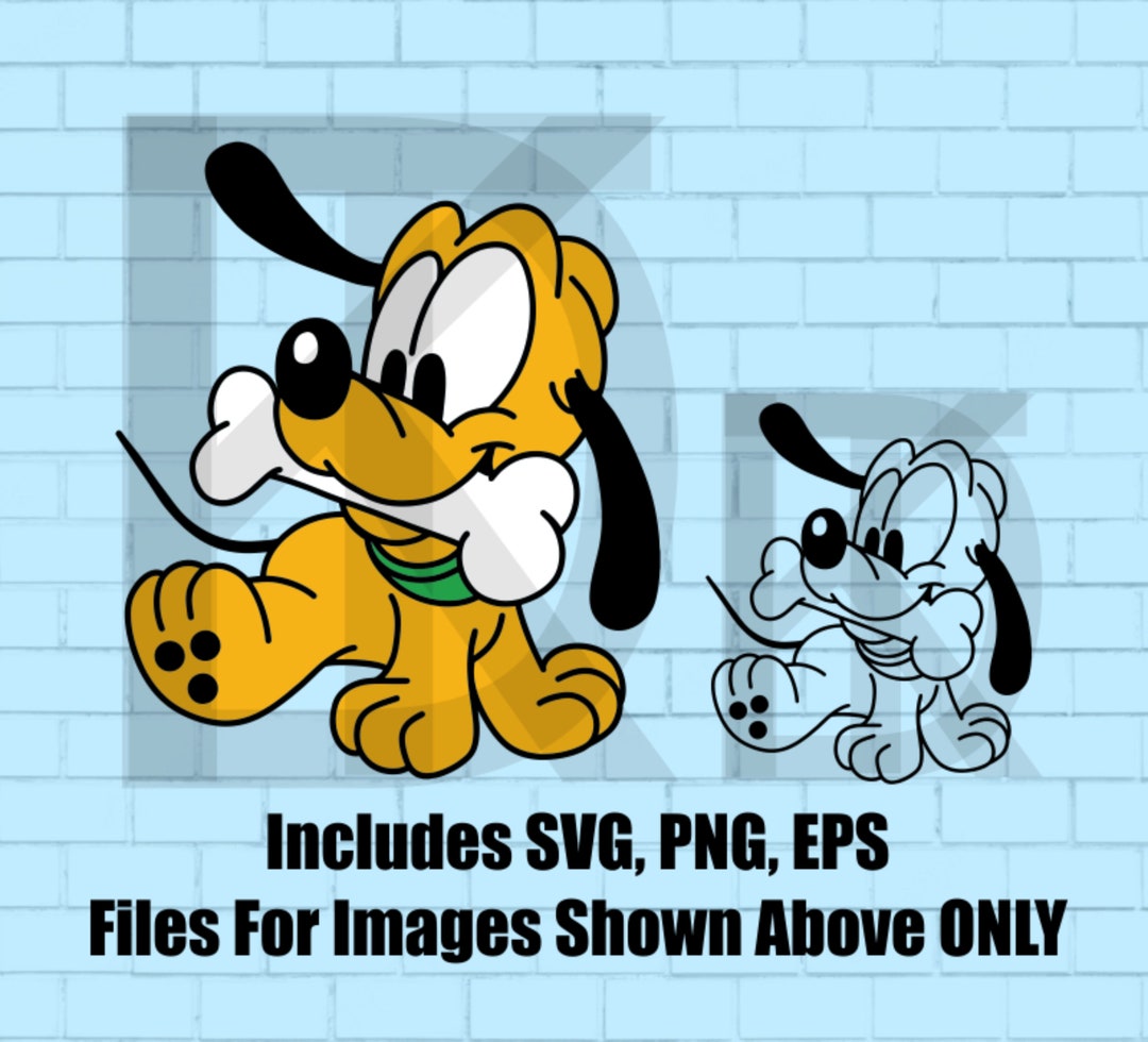 Baby Pluto SVG, EPS, PNG File Cricut, Digital, Printable, Clipart - Etsy