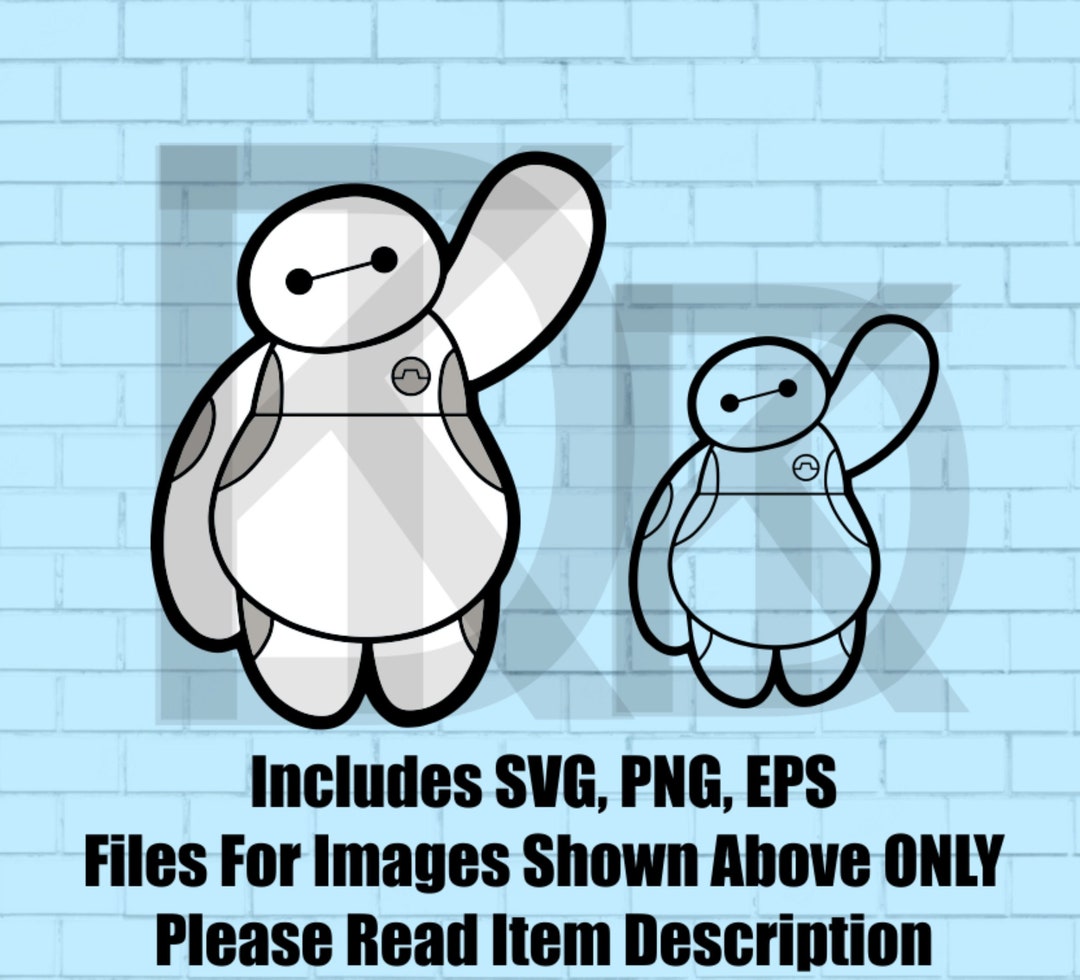 Baymax Big Hero SVG, EPS, PNG File Cricut, Digital, Printable - Etsy