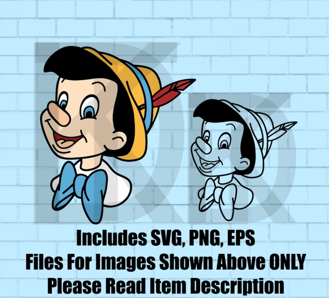 Pinocchio SVG, EPS, PNG File Cricut, Digital, Printable - Etsy