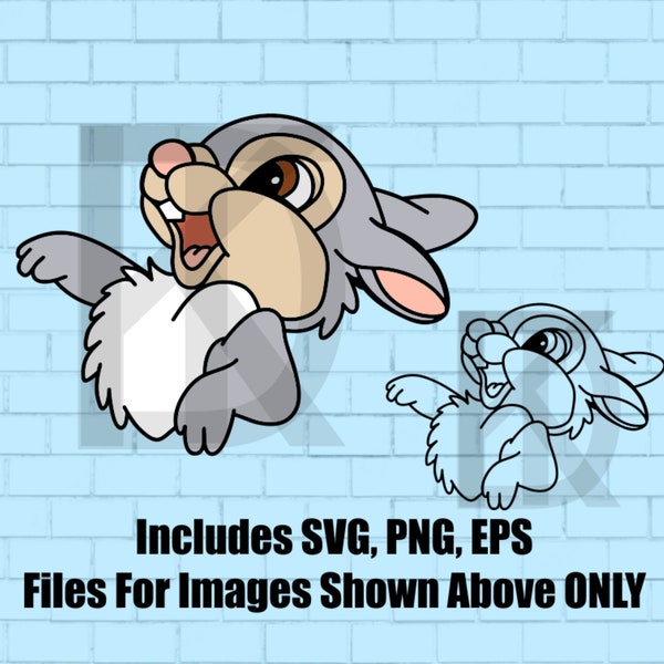 Thumper Rabbit Svg - Etsy