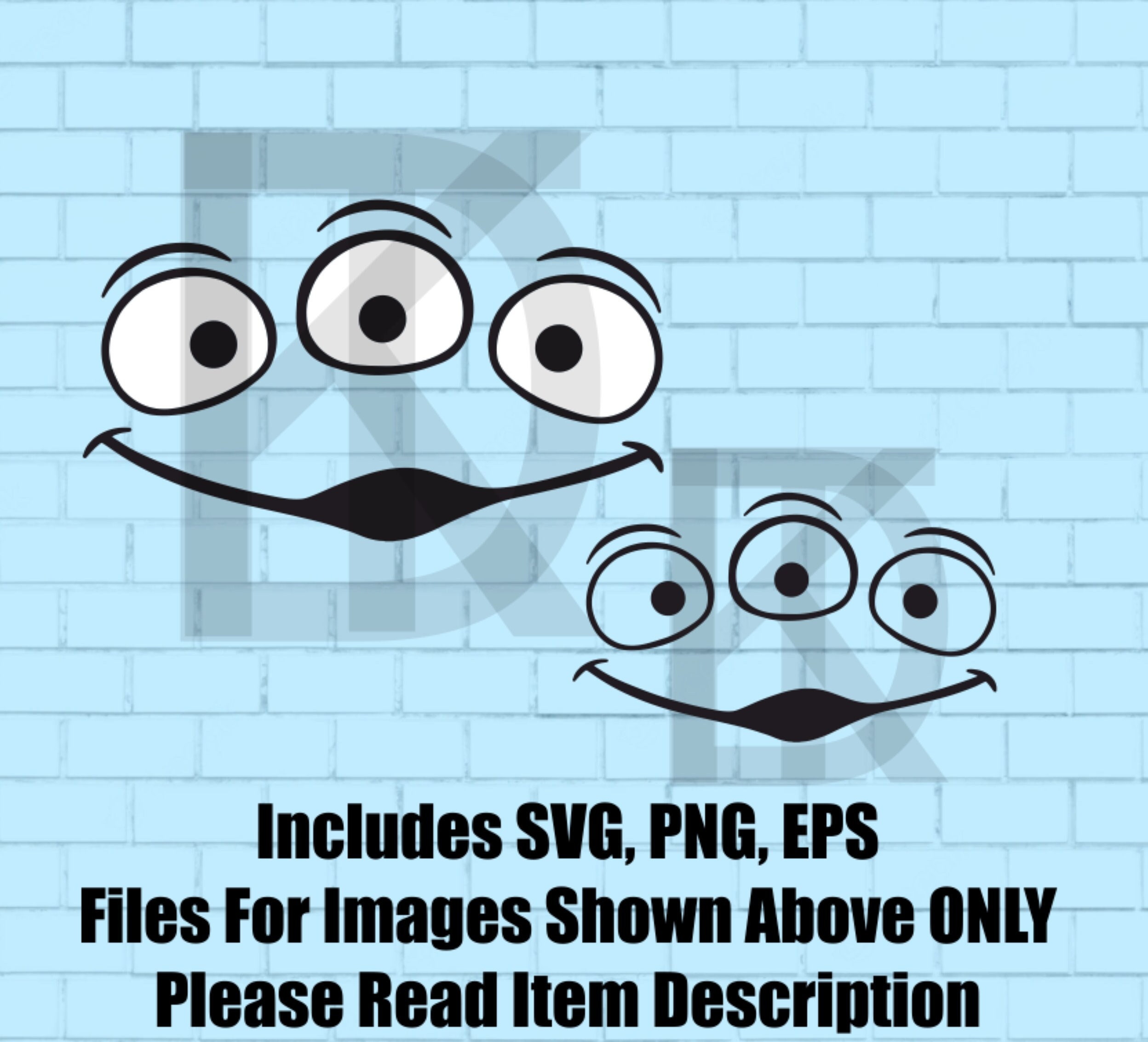 Alien Face Toy Story SVG, EPS, PNG File Cricut, Digital, Printable ...