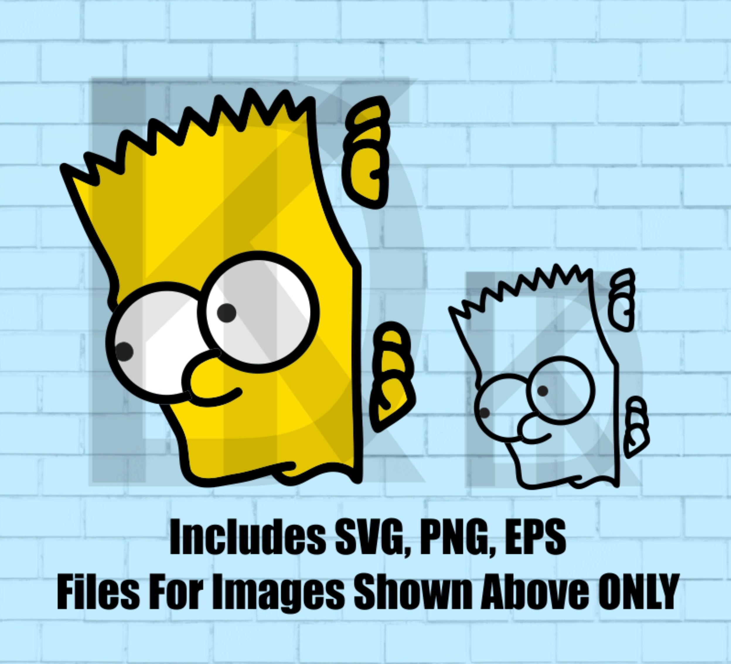 Bart Simpson Funny Cartoon SVG, EPS, PNG File Cricut, Digital ...