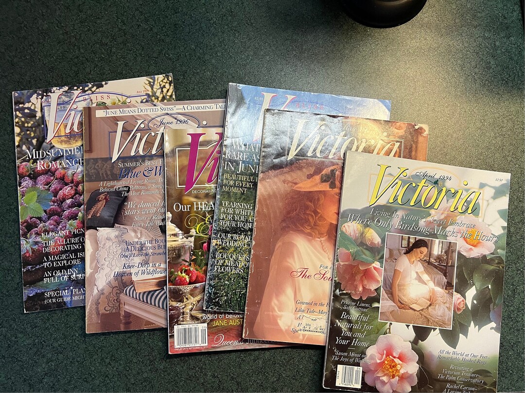 Vintage Victoria Magazines. Set of 6. See Publication Dates in Pics. in ...