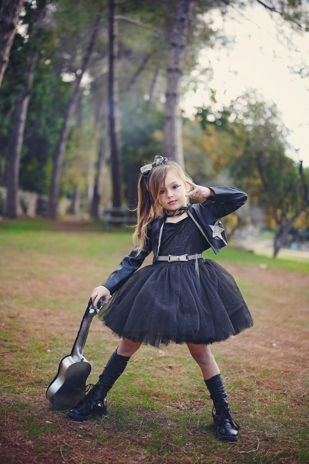 Rock Star Girl ,rock, Black Dress ,rocker ,girl Costume, Black Clothes ...