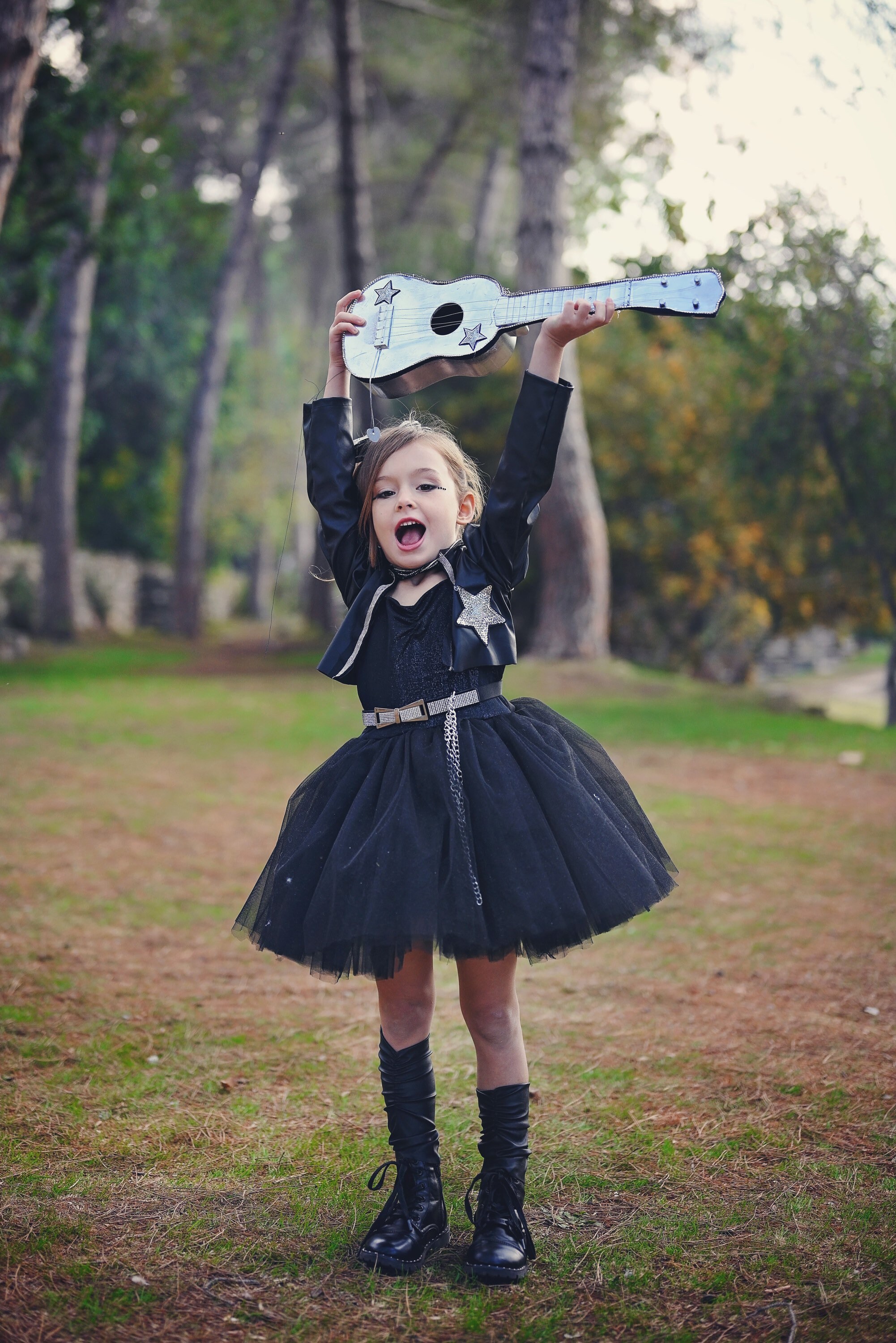 Rock Star Girl ,rock, Black Dress ,rocker ,girl Costume, Black Clothes ...