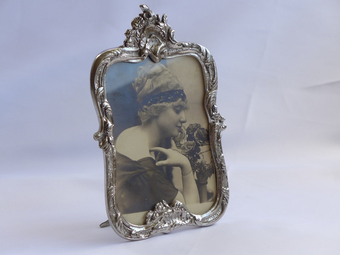 Art Nouveau Metal Photograph Frame, 1900s - Etsy