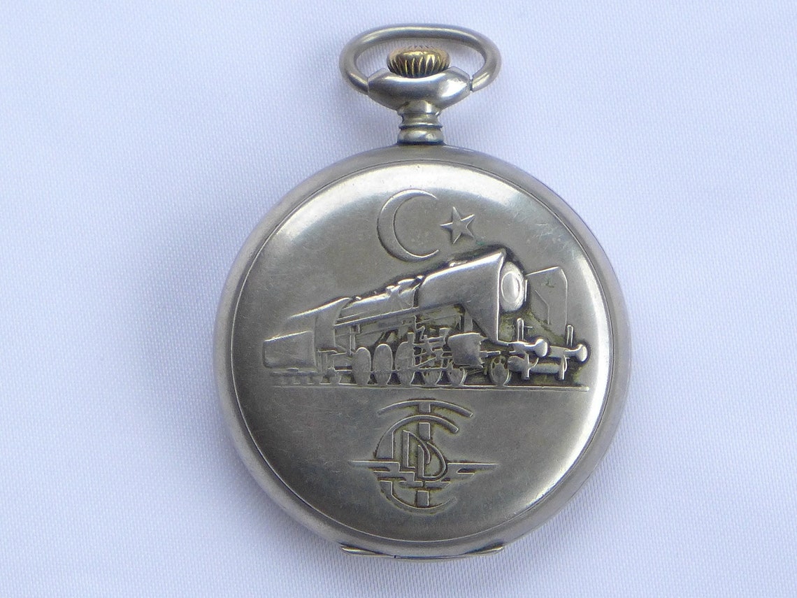 Zeysa Pocket Watch Swiss Made Vintage Turkish Railway Pocket Watch - Etsy