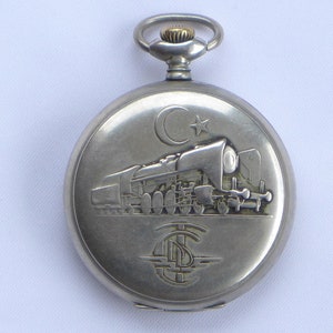 Zeysa Pocket Watch Swiss Made Vintage Turkish Railway Pocket Watch - Etsy