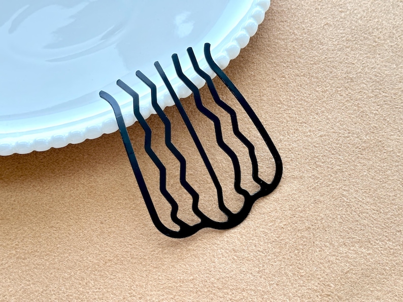 DIY Combs,side Comb,blank Hair Combs,black Hair Comb,hair Combs,metal ...