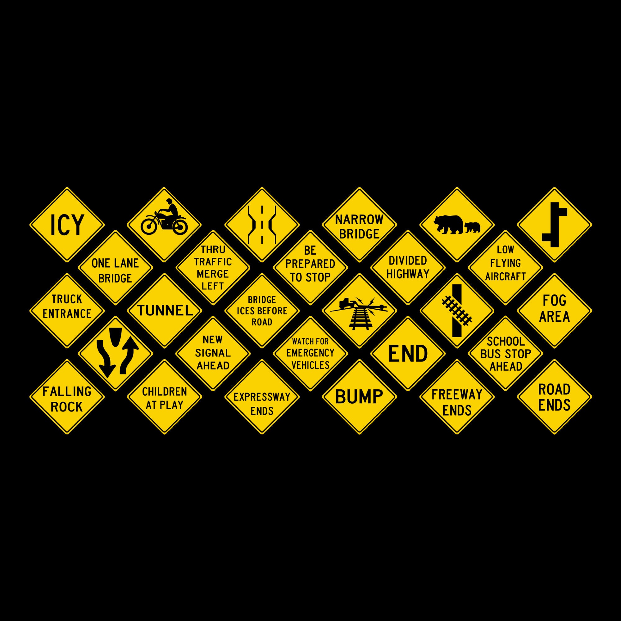 Road Signs Clipart Warning Signs SVG PNG Yellow Traffic Etsy road-signs-clipart-warning-signs-svg-png-yellow-traffic-etsy