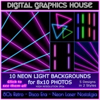 80s Retro Portrait Laser Beams Digital Photo Booth, 960px X 1280px ...