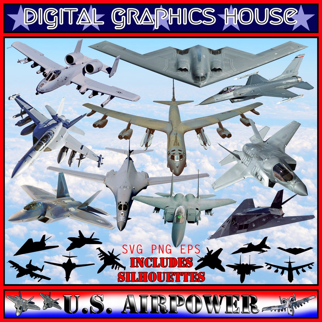 US Airpower, Fighter Jets, Combat Aircraft, Fighter Planes Svg Png Eps ...