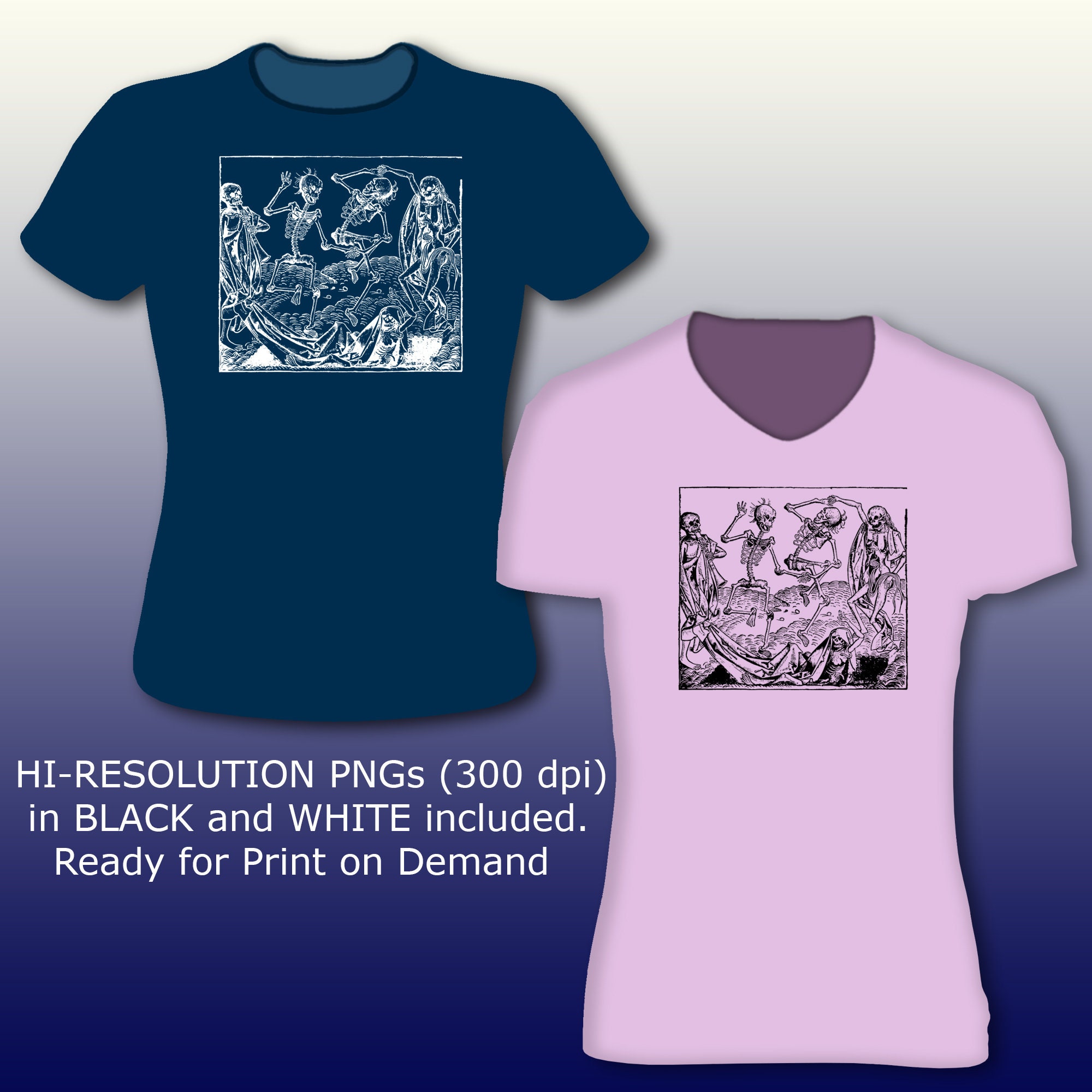 Danse Macabre, Dance of Death, A Flexible Pack of Svg Png Jpg Files for ...