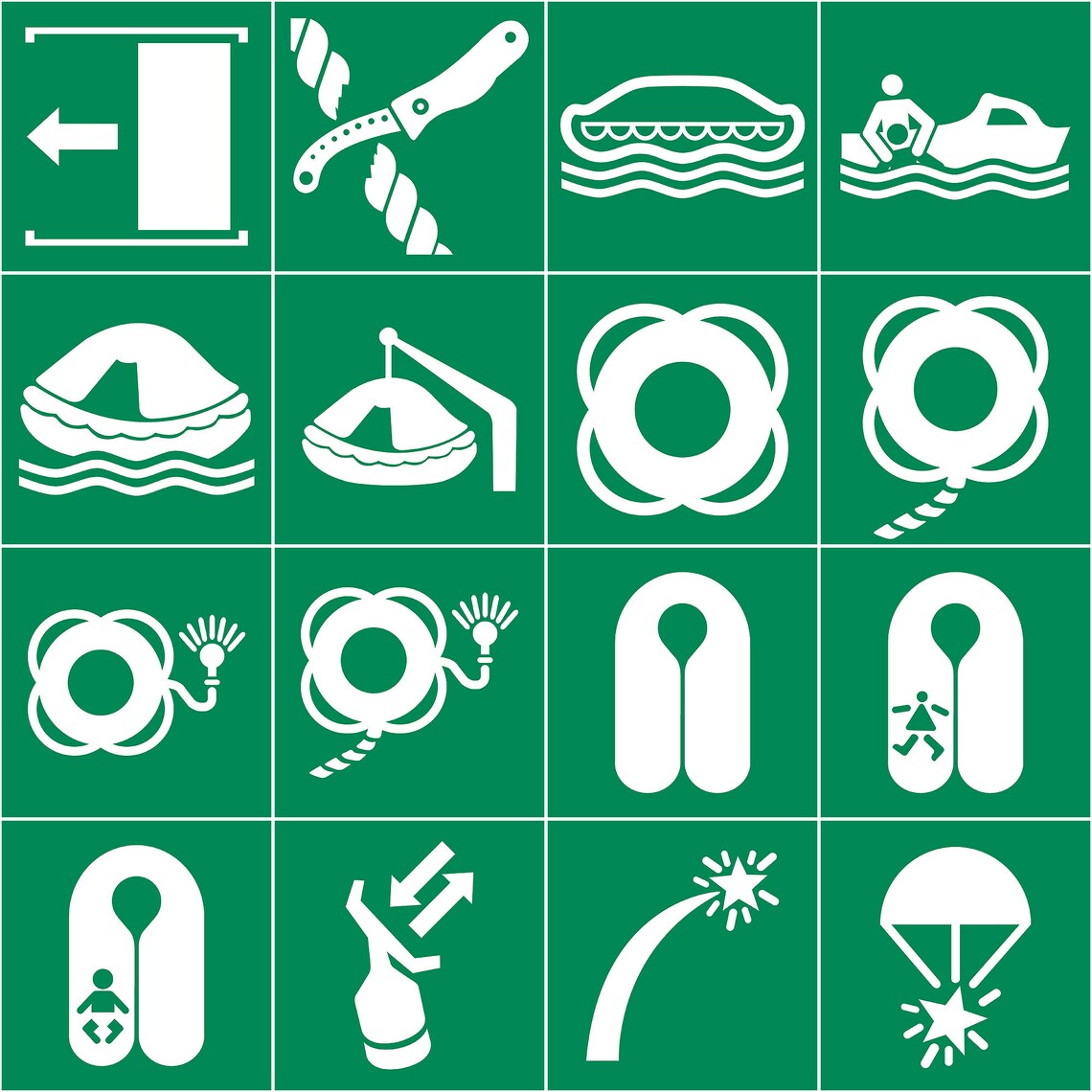 ISO 7010 Signs, ISO Safe Condition Signs, Vector ISO 7010 Placards ...