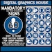 ISO 7010 Sign, ISO Mandatory Sign, Vector ISO 7010 Sign, Safety Sign ...